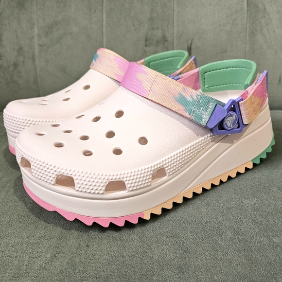 CROCS | Shoes | Crocs White Pastel Classic Hiker Xscape Clog Unisex ...